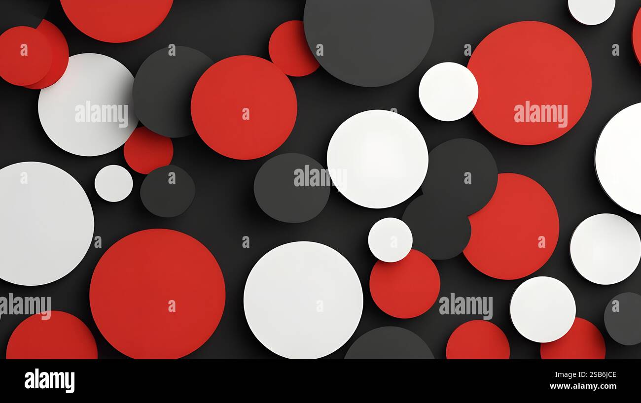 Scattered Circles in Balanced Abstract Design for Effect - Vibrant ...