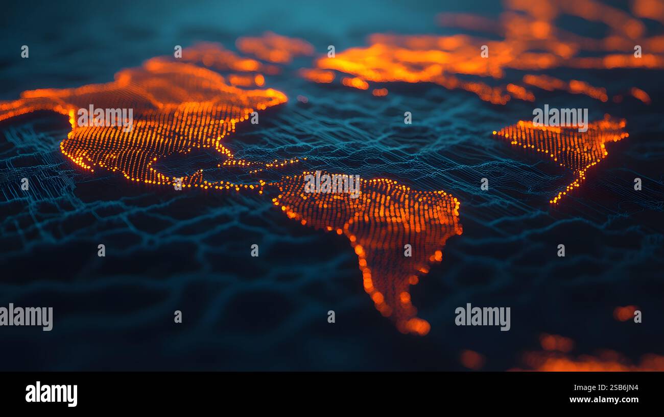 Streamlined Global Shipping Network - Minimal 3D of Connectivity and ...