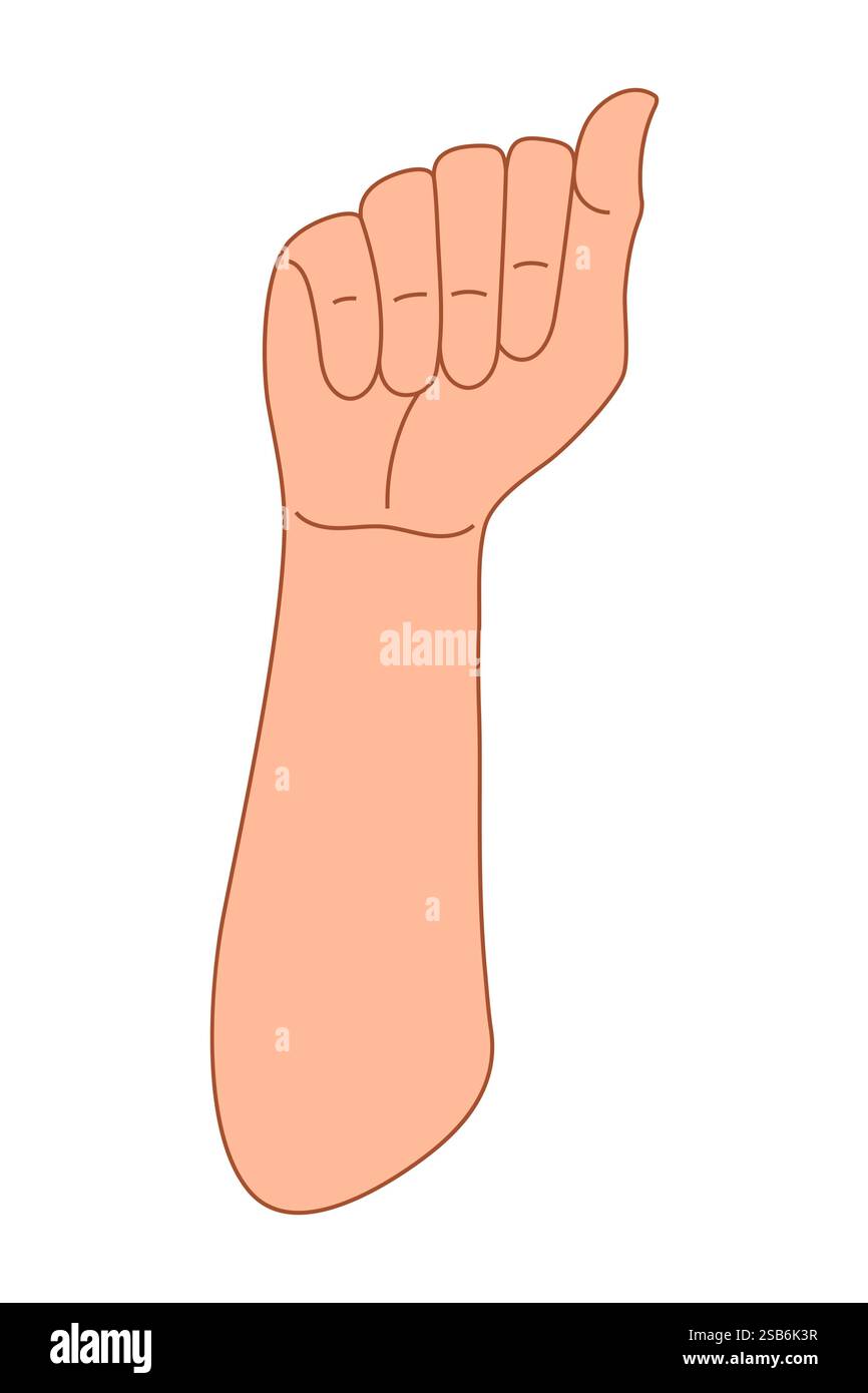 hands clenched power strength icon logo vector. Vector illustration ...