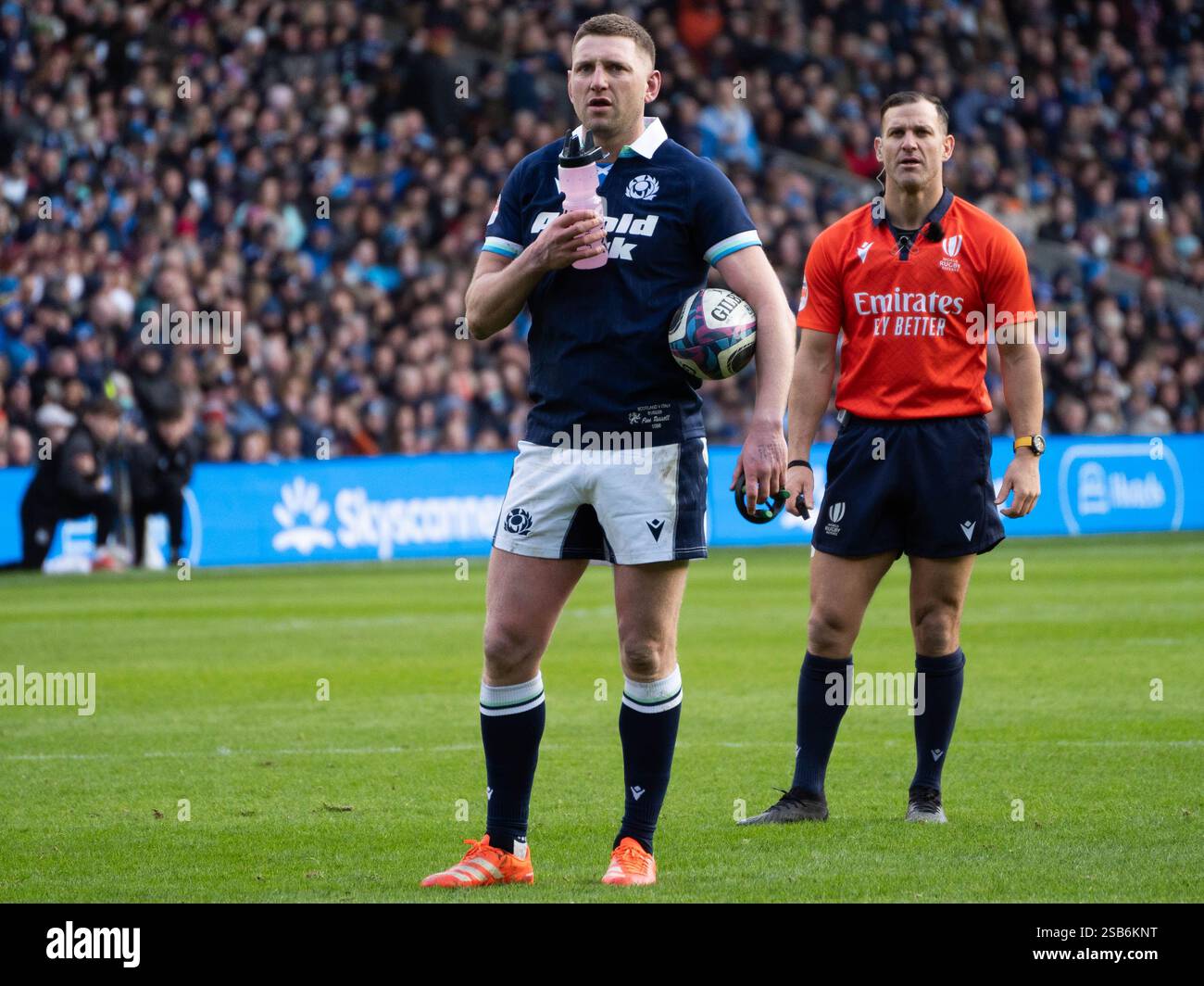 Finn Russell kicks Huw Jones' try in the Scotland vs Italy 6 Nations ...