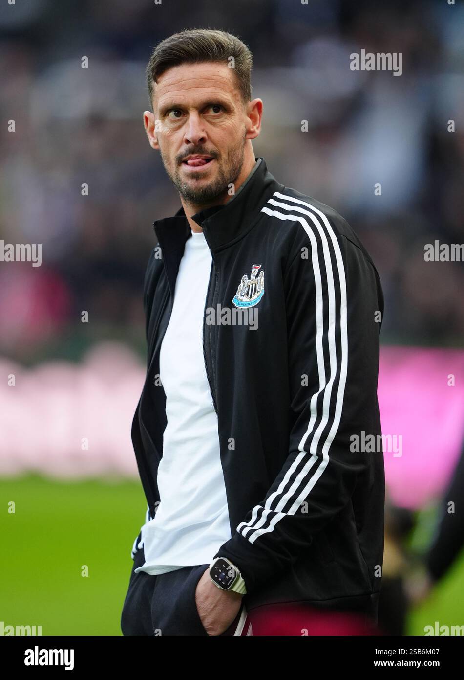Newcastle United assistant manager Jason Tindall during the Premier ...