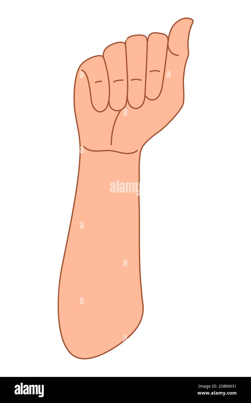 hands clenched power strength icon logo vector. Vector illustration ...