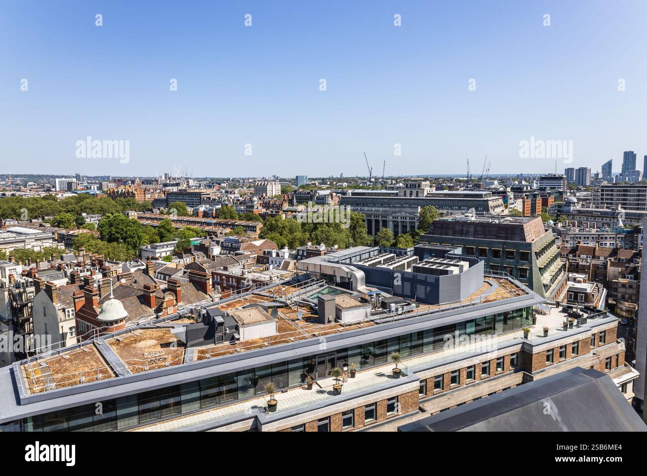 London Skyline from Above. Urban Landscape Featuring Historic Rooftops ...