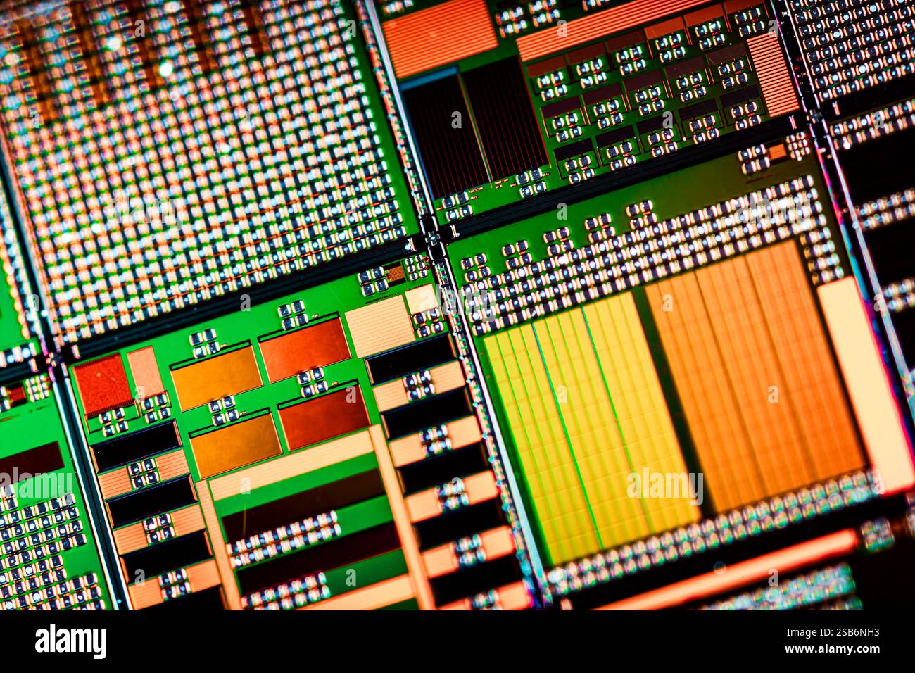 Silicon semiconductor wafer close-up. In electronics, a wafer also ...