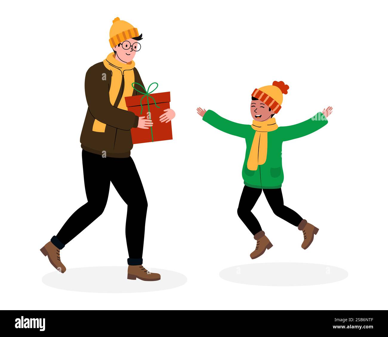 Father son outing Stock Vector Images - Alamy