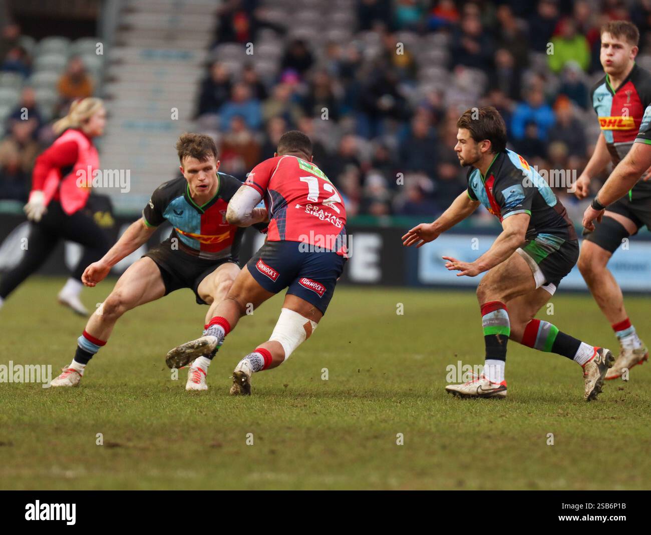 London, UK. 01st Feb, 2025. Twickenham Stoop, London, 1st February 2025 ...