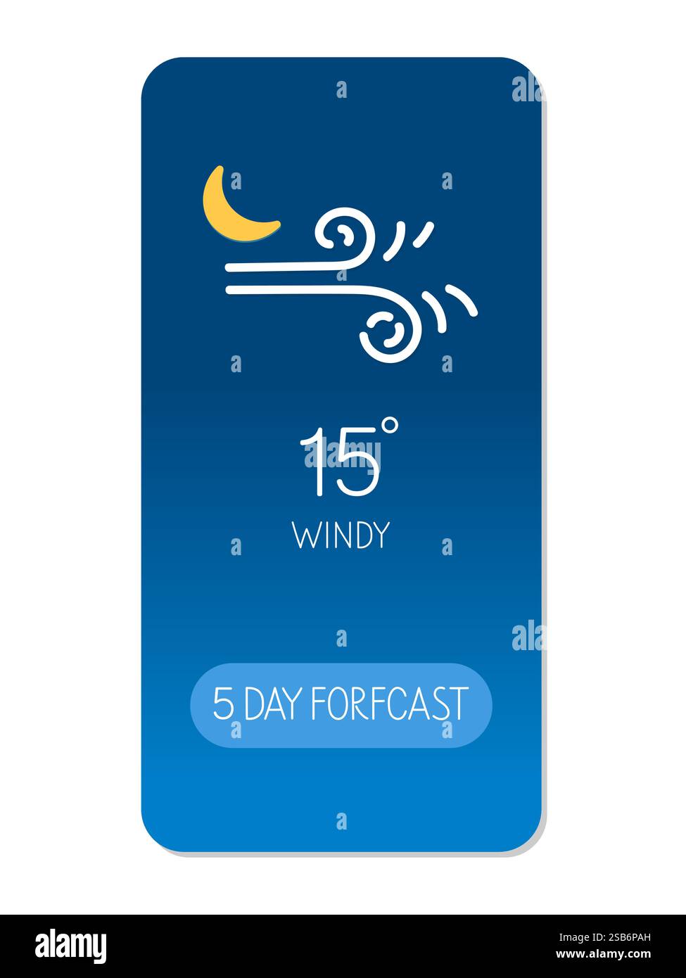 Forecast highlights a windy night with a temperature of 15 degrees ...
