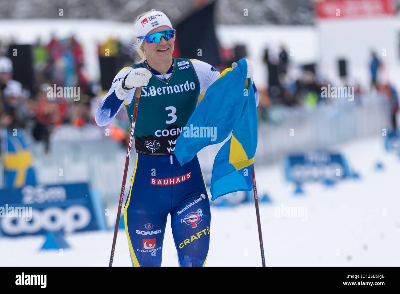 Dahlqvist Maja (SWE) during FIS Cross Country World Cup, Cogne, Italy ...