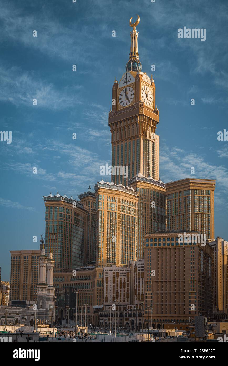 Abraj Al Bait Clock Tower in Mecca, Saudi Arabia Iconic Islamic ...