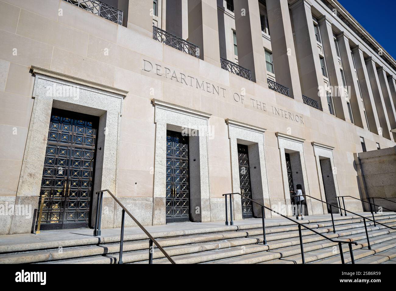 WASHINGTON, DC, United States — The C Street entrance to the Stewart ...