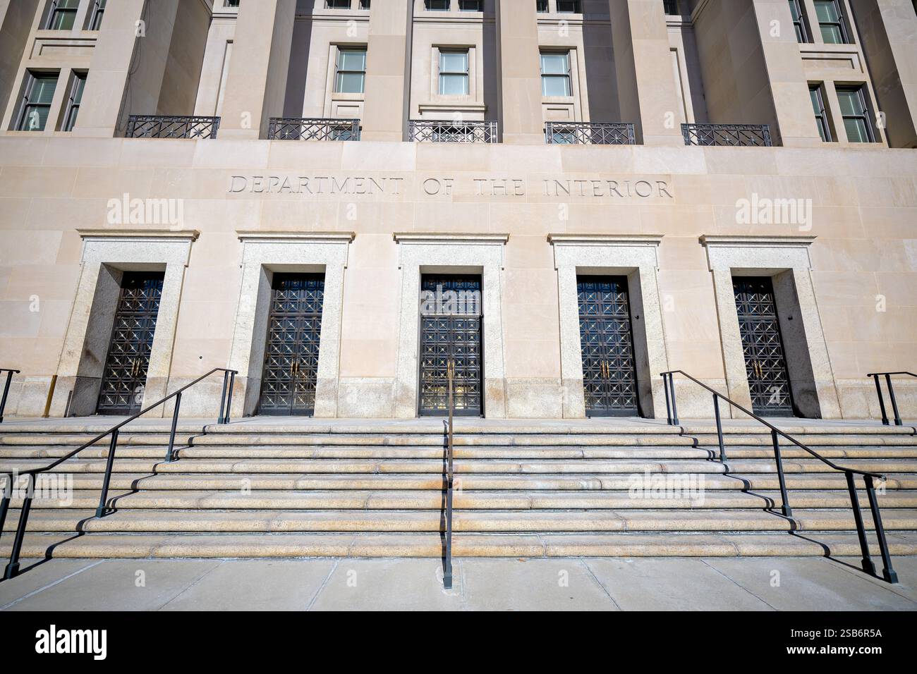 WASHINGTON DC — The C Street entrance steps and doors to the Stewart ...