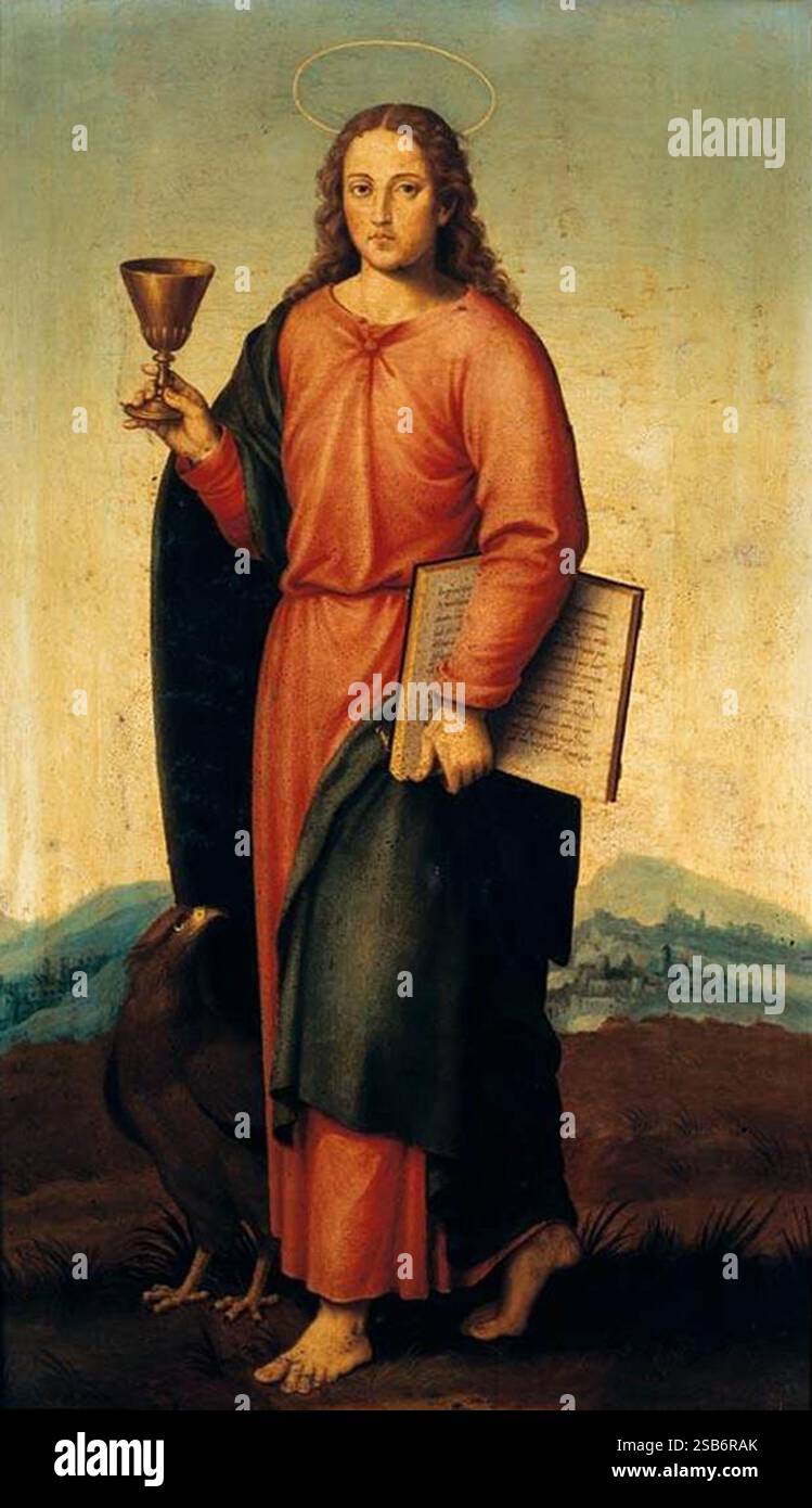 St. John the Evangelist by Joan de Joanes (1507–1579), oil on panel ...