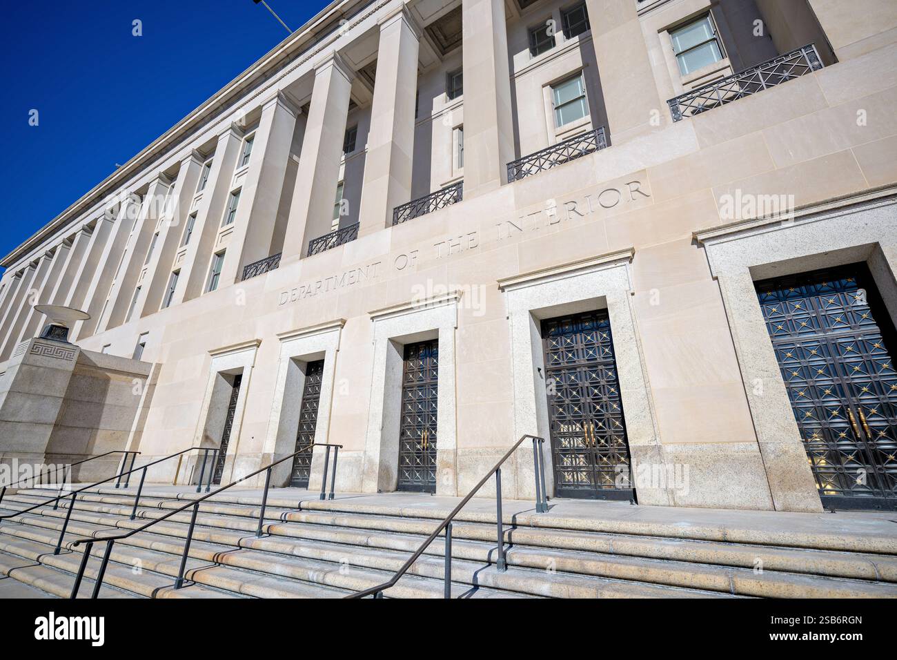 WASHINGTON DC — The C Street entrance to the Stewart Lee Udall ...