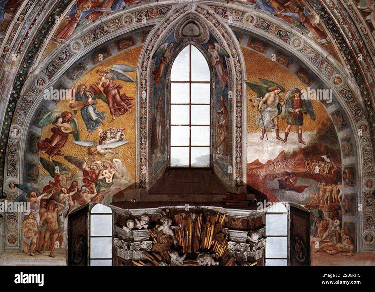 The Resurrection of the Flesh (1499), by Luca Signorelli, Chapel of San ...