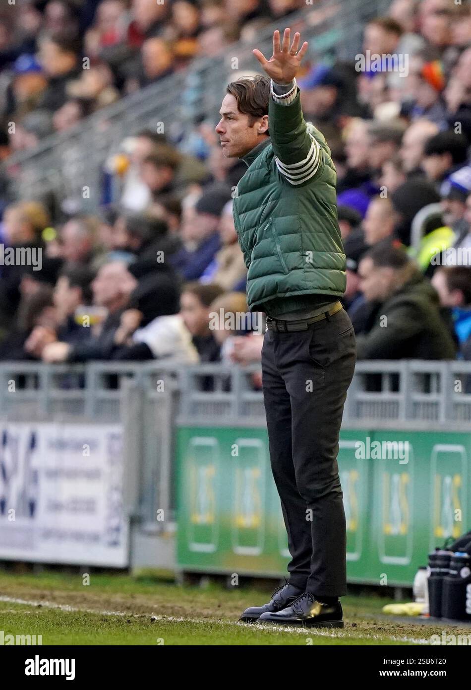 Burnley manager Scott Parker during the Sky Bet Championship match at ...
