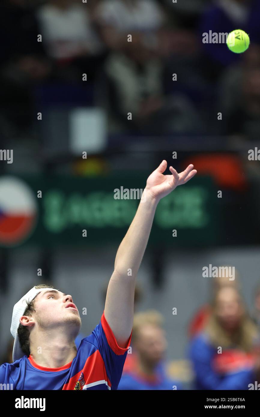 Davis Cup qualification, singles, Maxim Mrva (pictured) of the Czech ...