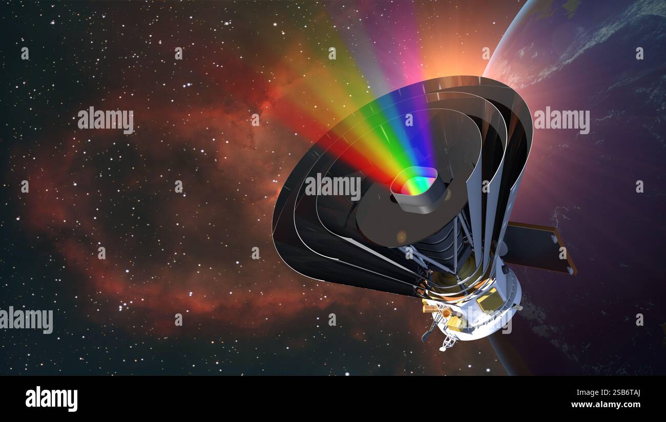 3D model of the SphereX space telescope created to map cosmic space in ...