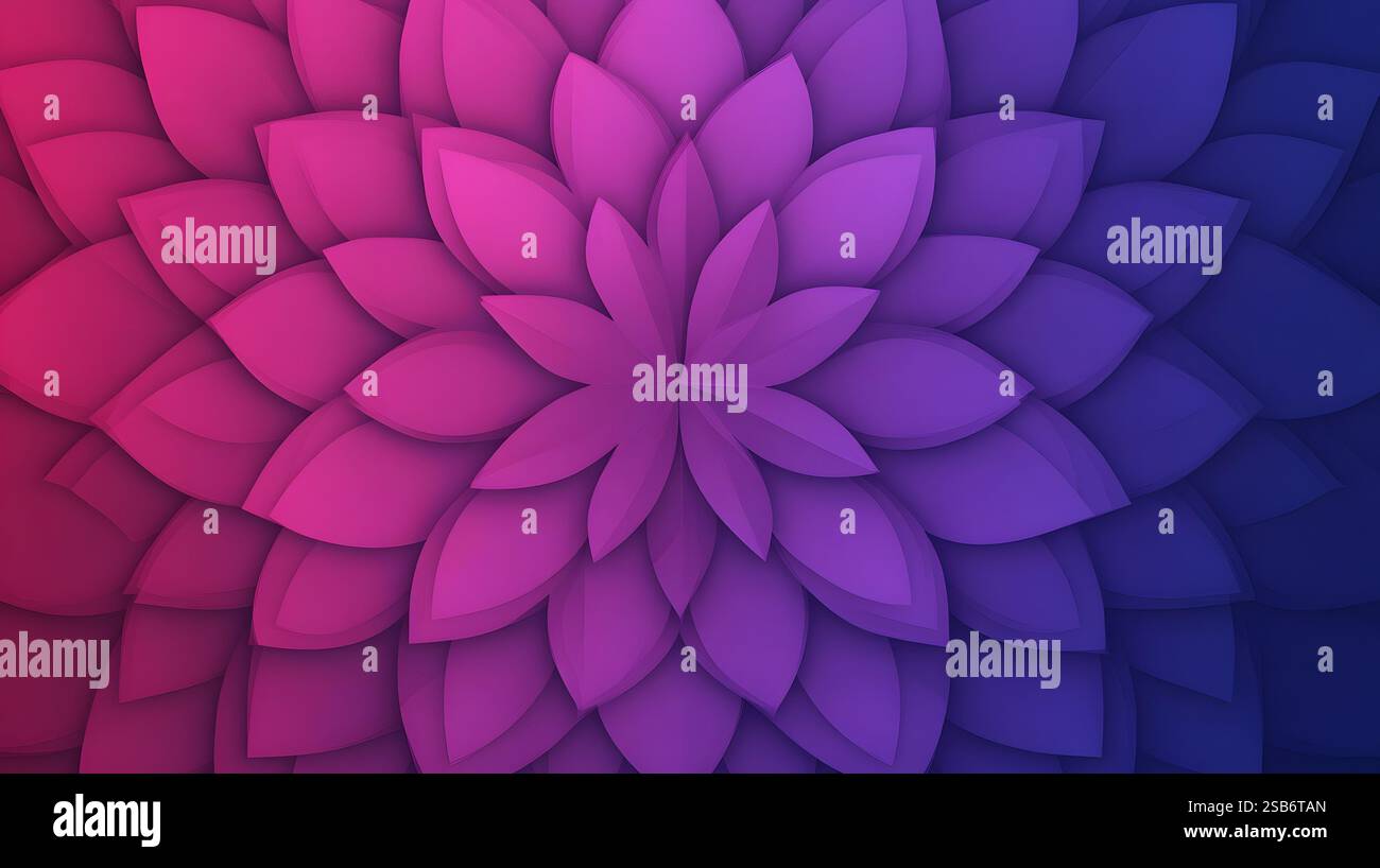 Mesmerizing abstract design featuring a flower-inspired geometric ...