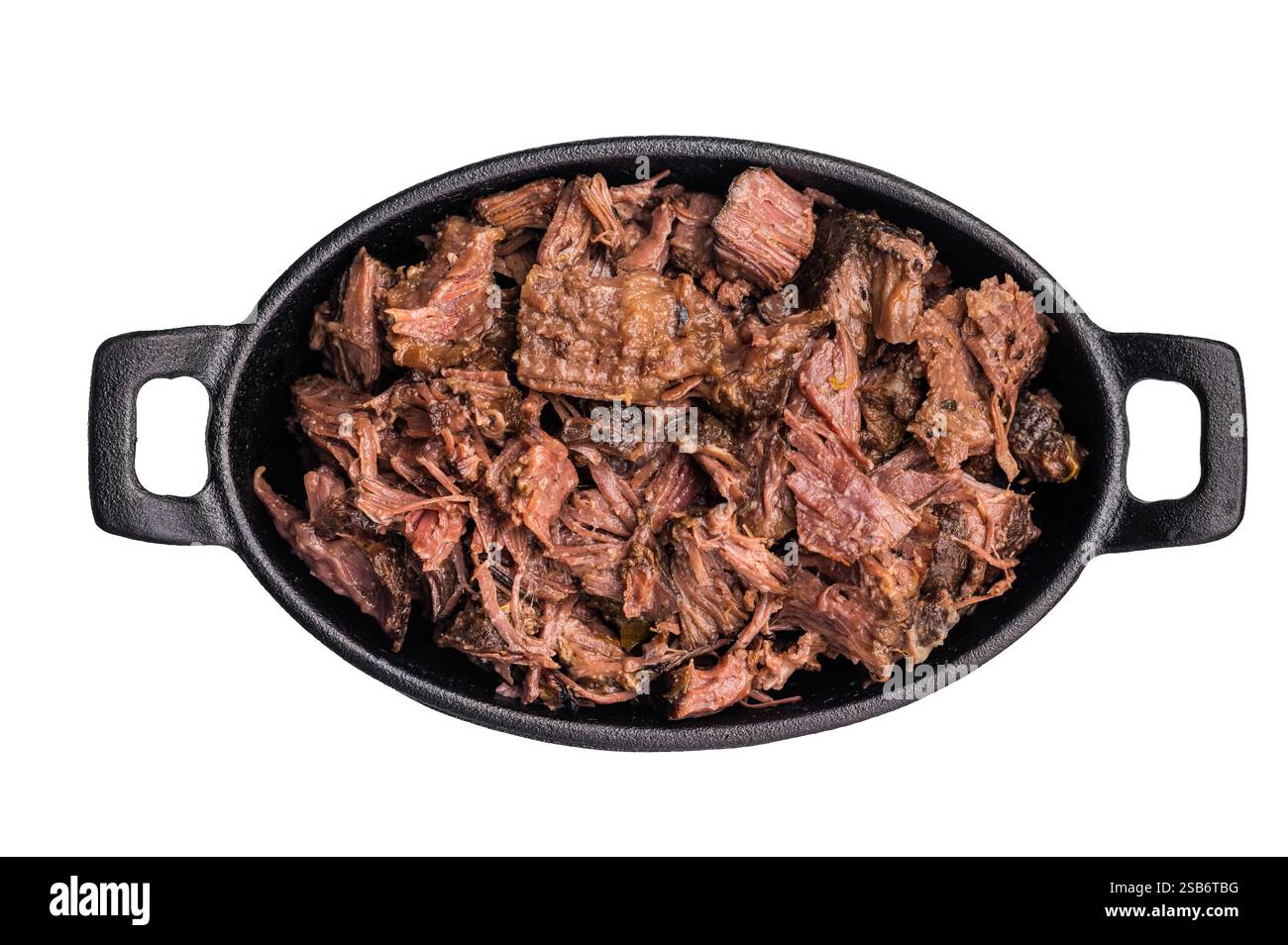Slow Cooked Pulled Beef, Traditional meat rubbed with spices and smoked ...
