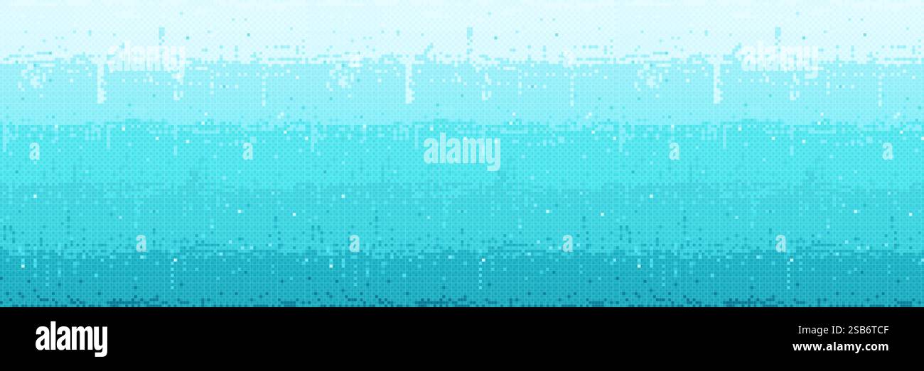 Blue pixel texture background. Vector realistic illustration of color ...