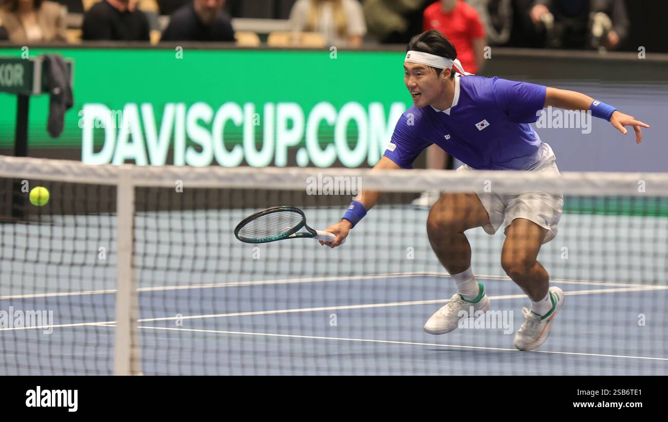 Ostrava, Czech Republic. 01st Feb, 2025. Davis Cup qualification ...