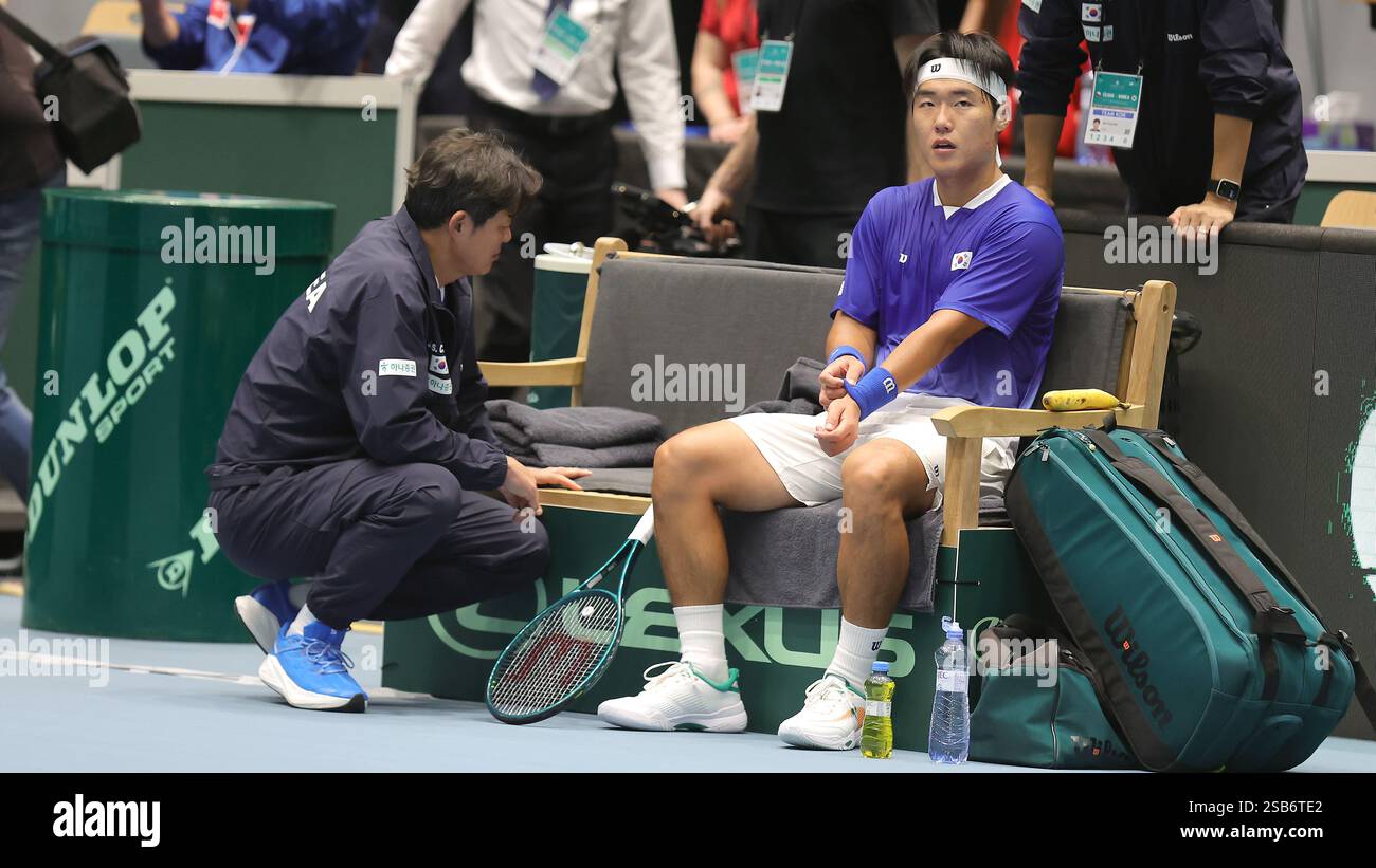 Ostrava, Czech Republic. 01st Feb, 2025. Davis Cup qualification ...