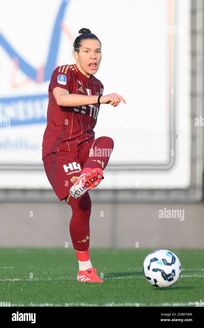 Rome, Italy. 01st Feb, 2025. AS Roma's Elena Linari during the Italian ...
