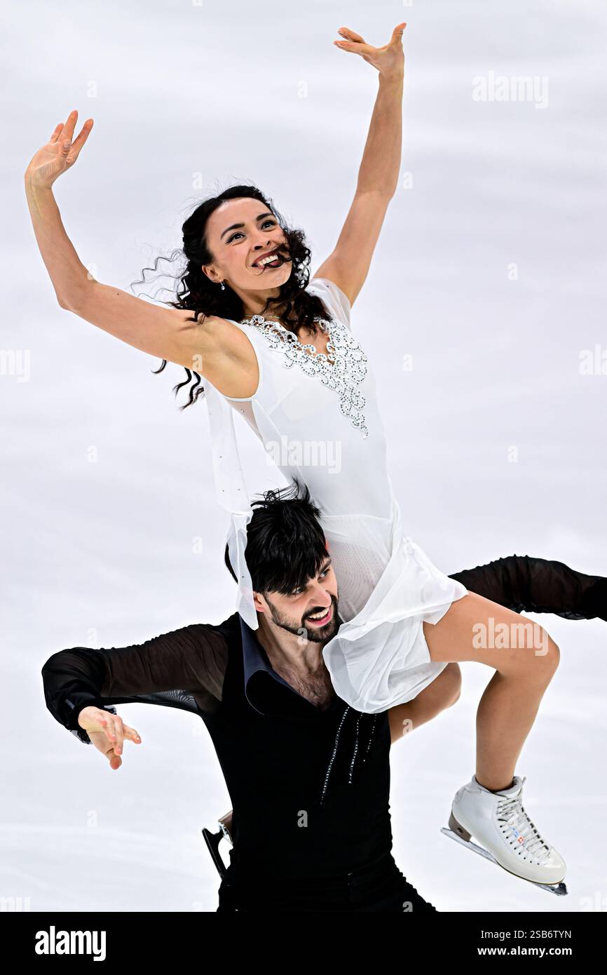 Jennifer JANSE van RENSBURG & Benjamin STEFFAN (GER), during Ice Dance ...
