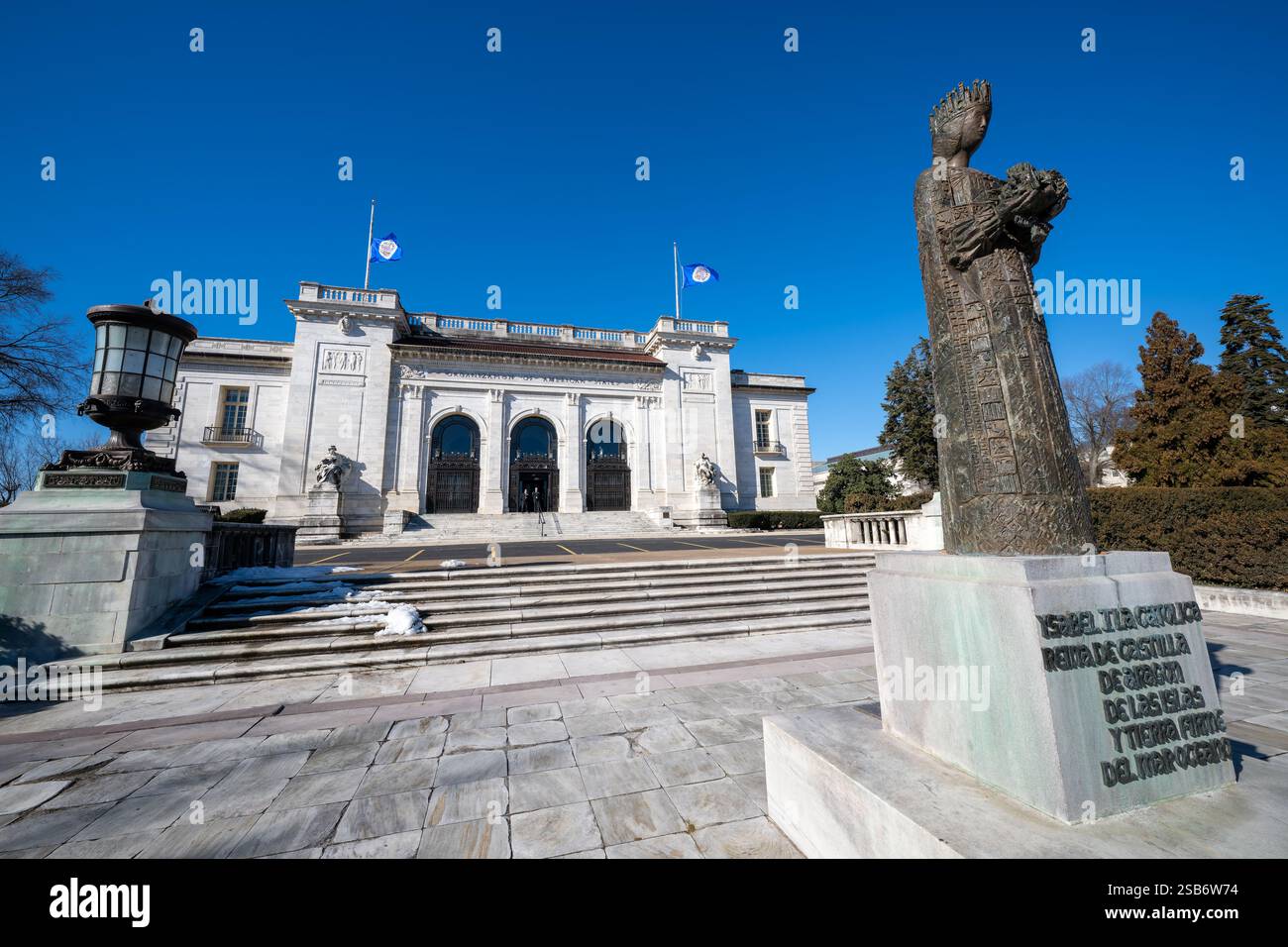Queen Isabella I Statue Organization Of American States Building ...