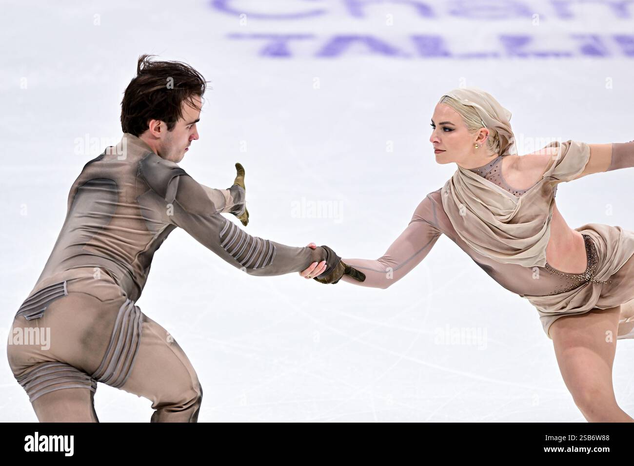 Tallinn, Estonia. 1st Feb 2025. Olivia SMART & Tim DIECK (ESP), during ...