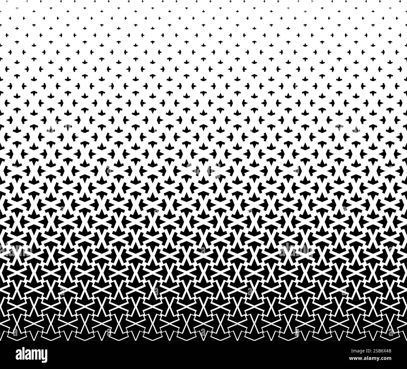 Geometric pattern of black figures on a white background.Option with an ...