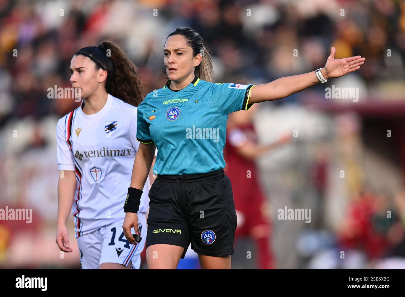 Referee Maria Marotta participates in the 17th day of the Serie A ...
