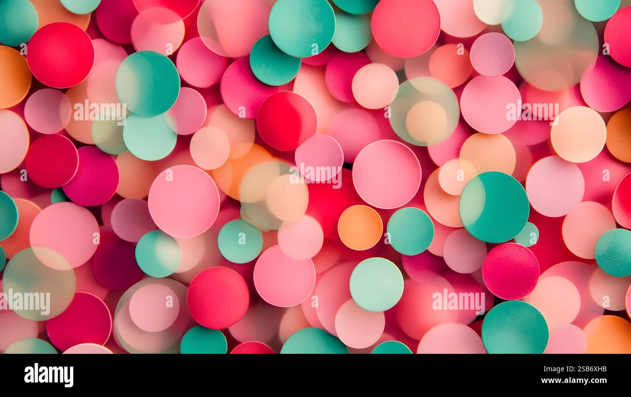 Mesmerizing Layered Orbs in Vibrant Pinks and Greens Floating Freely on ...