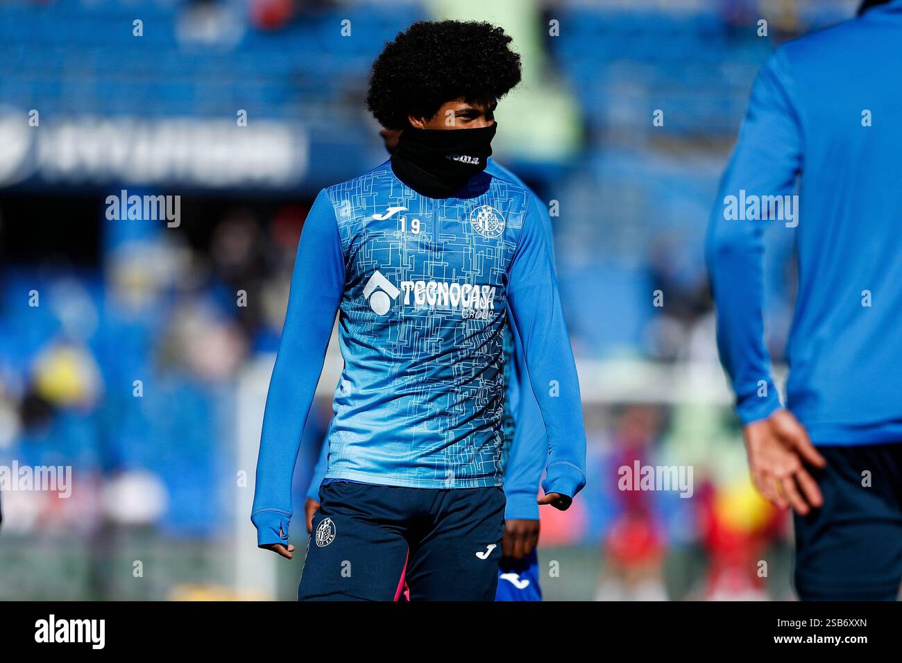 Peter Federico of Getafe warms up during the Spanish League, LaLiga EA ...