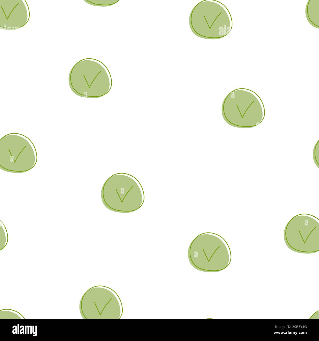 Green check mark on a white background symbolizing approval or ...