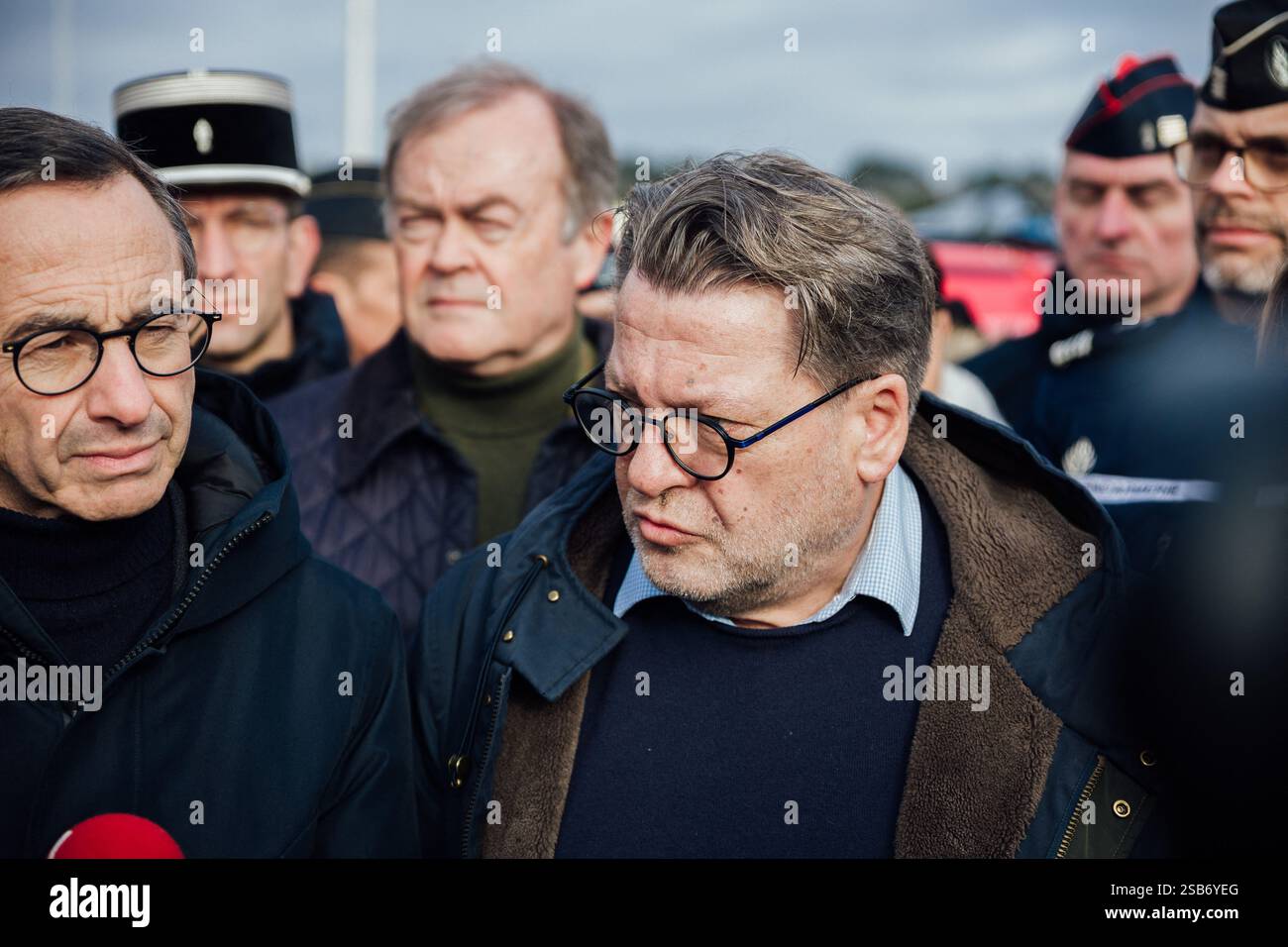 Portrait of the mayor of REDON city, Pascal Duchêne during the Visit of ...