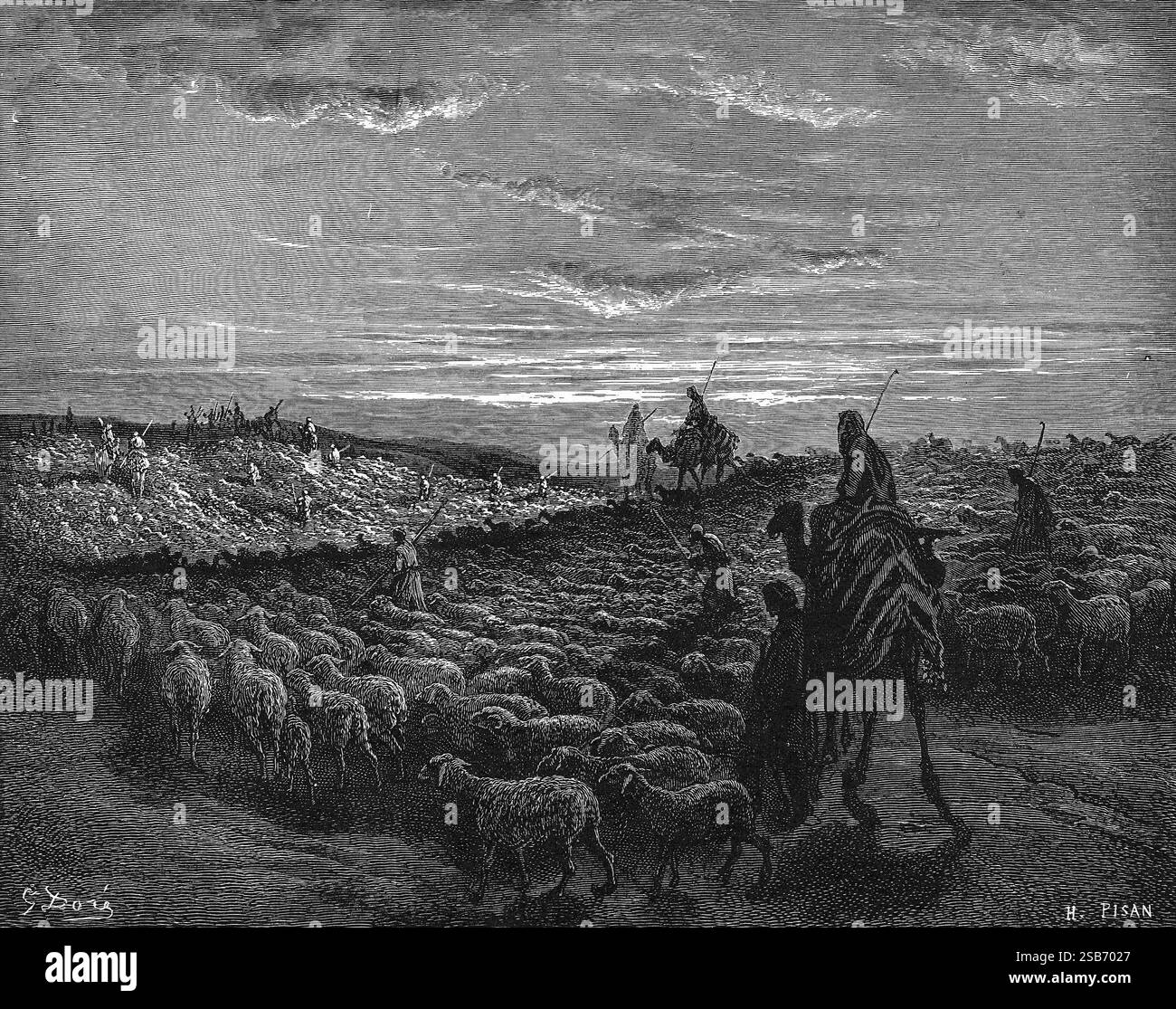 Abraham Goes to the Land of Canaan (Gen. 12:1-6 Stock Photo - Alamy