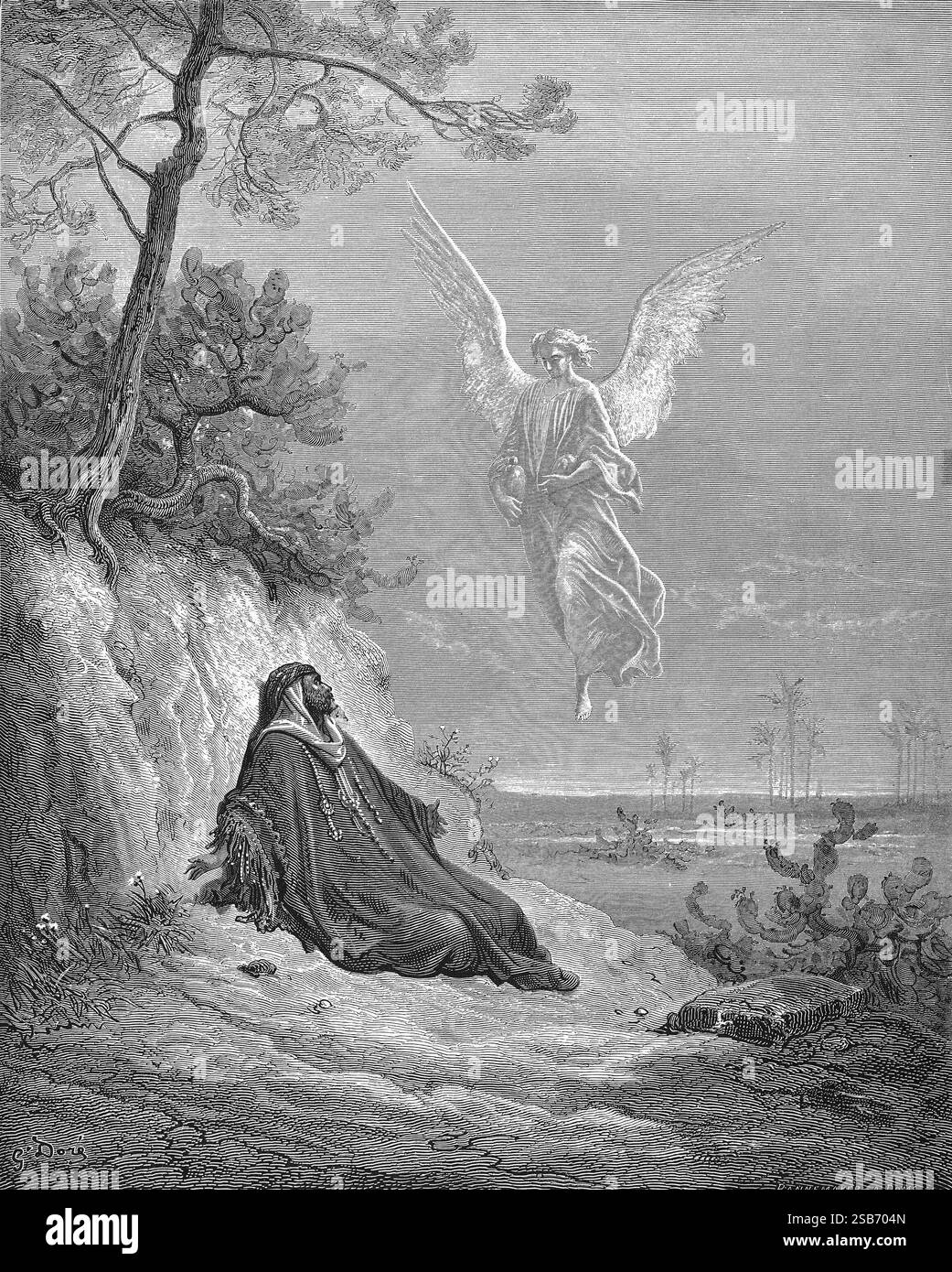 Elijah and the angel 1 kings 19 hi-res stock photography and images - Alamy