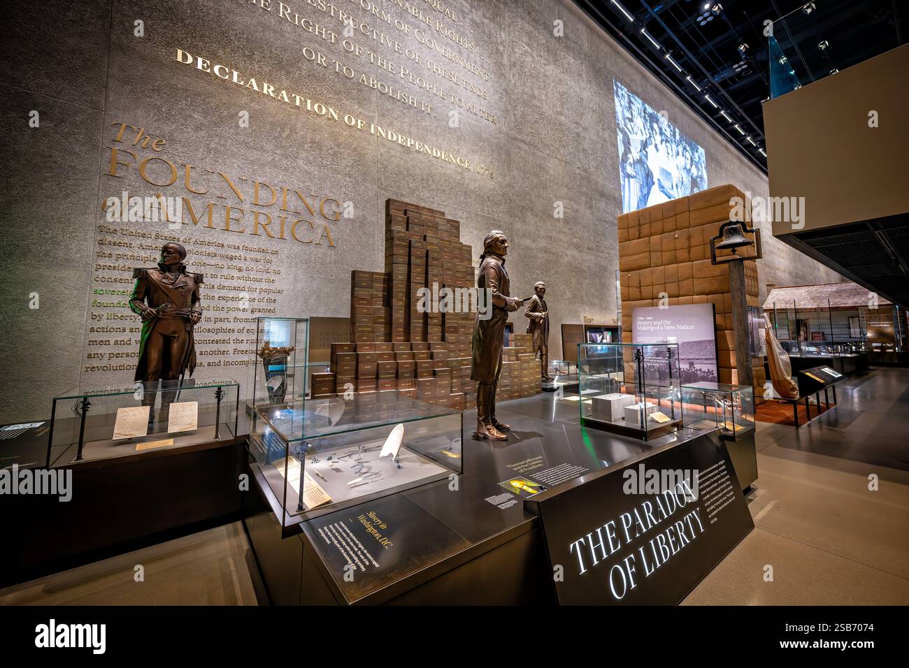 WASHINGTON DC — Exhibition signage at the National Museum of African ...