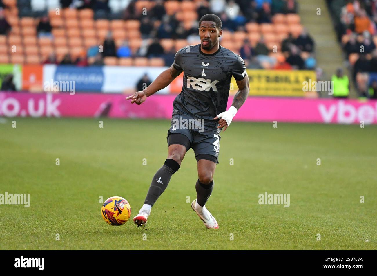Blackpool, England. 1st Feb 2025. Kayne Ramsay during the Sky Bet EFL ...
