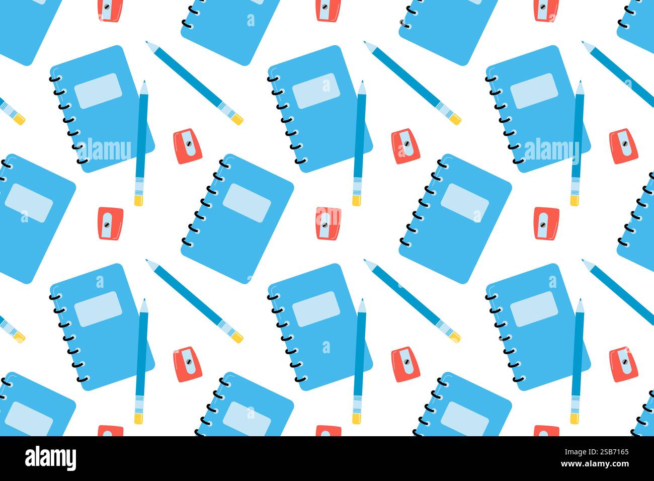 stationery elements seamless pattern design vector. Vector illustration ...