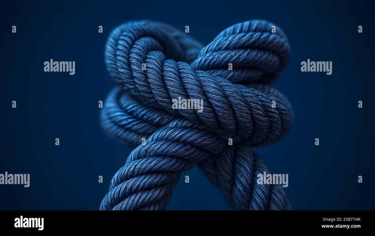 Beautifully Crafted Nautical Rope Knot in Elegant 3D Intricate ...