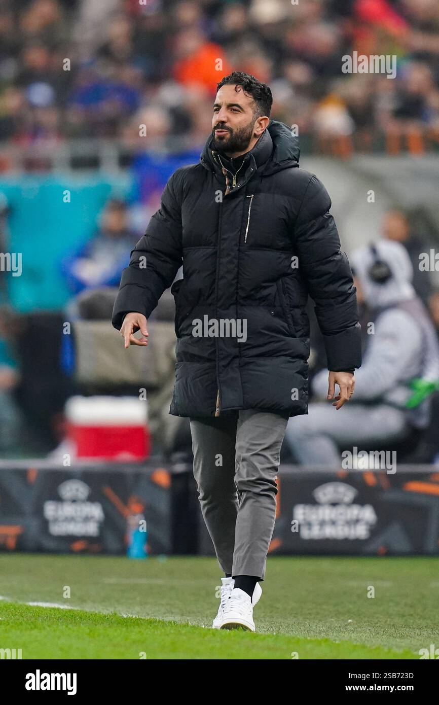 Bucharest, Romania. 30th Jan, 2025. Manchester United Head Coach Ruben ...
