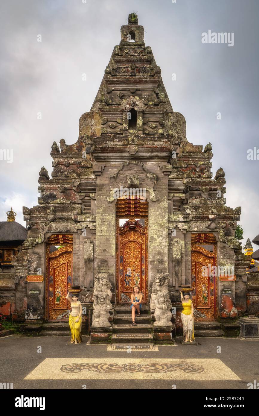 Bali, Indonesia, 4 Oct 2024 A breathtaking view of an ancient Balinese ...