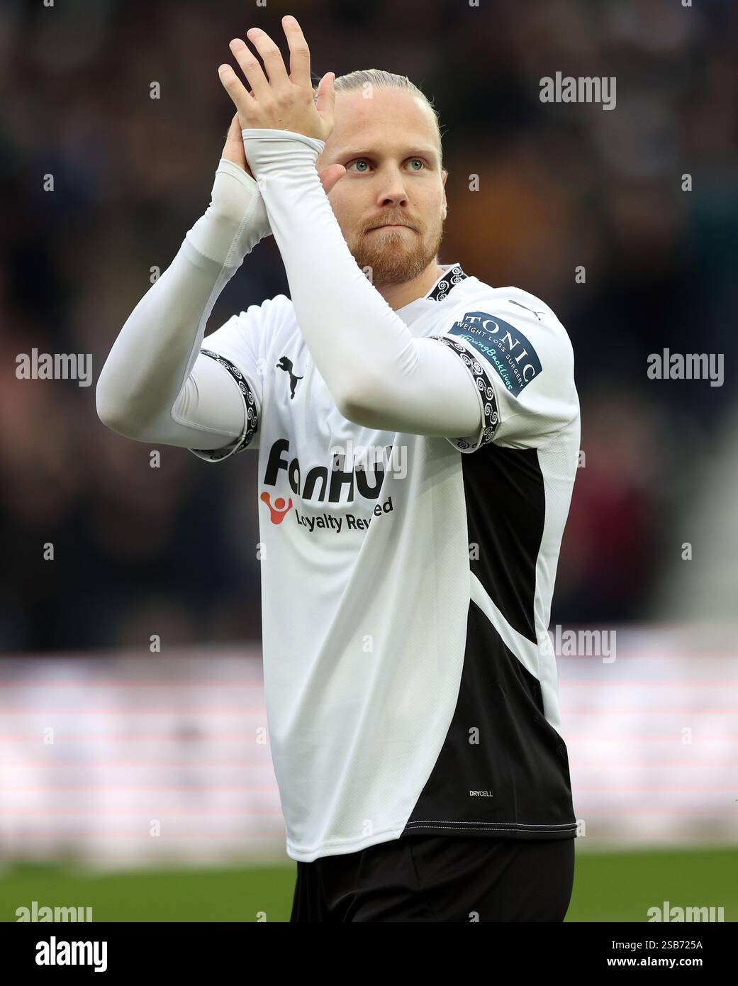 Derby County's Lars-Jorgen Salvesen during the Sky Bet Championship ...