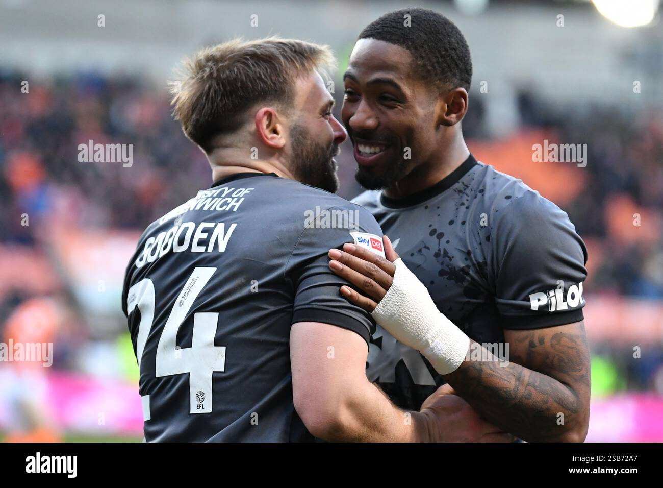 Blackpool, England. 1st Feb 2025. Matty Godden and Kayne Ramsay ...
