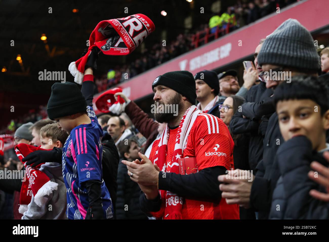 Nottingham, UK. 01st Feb, 2025. Nottingham Forest Fans during the ...