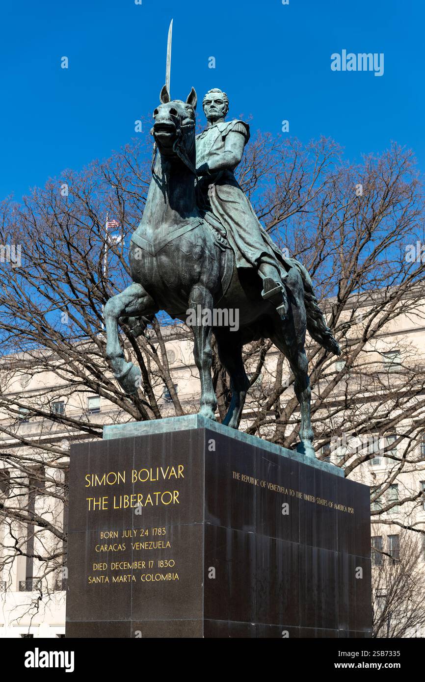 Simón Bolívar Equestrian Statue Washington DC // WASHINGTON DC — The ...