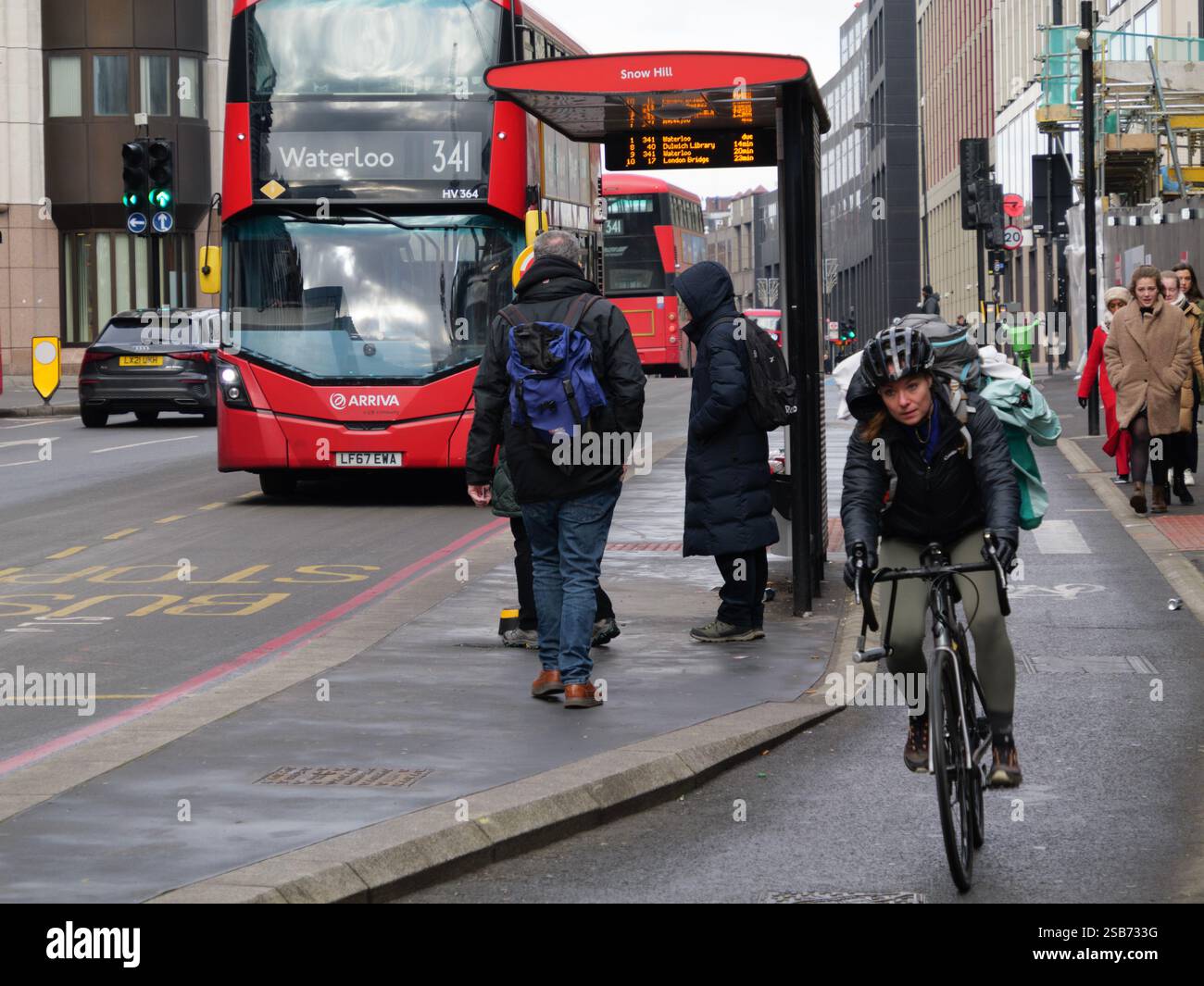 Uk cycleway bus stop hi-res stock photography and images - Alamy