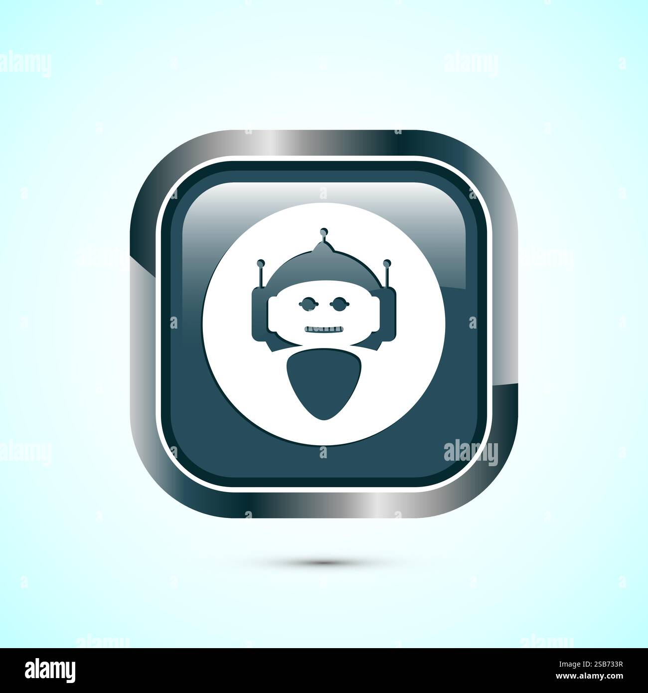 AI assistant icon design illustration. Digital or virtual assistant ...